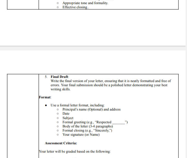 5 Final Draft Write the final version of | StudyX