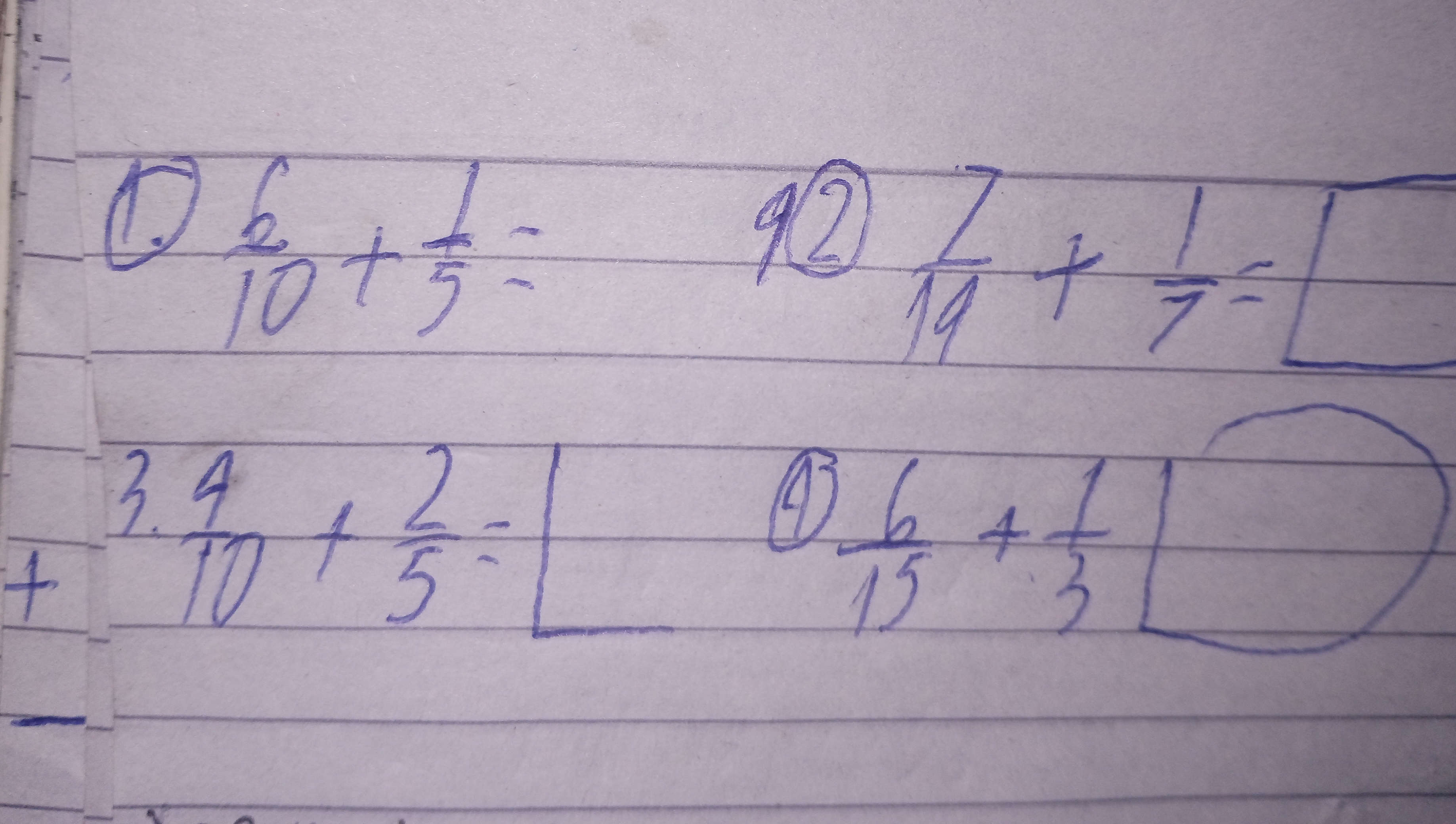 1 610 + 15 = 2 219 + 17 = 3 2 410 + 2 25 = 4