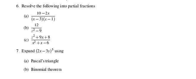 6 Resolve the following into partial | StudyX