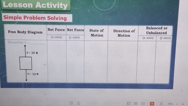 Lesson Activity Simple Problem Solving Net | StudyX