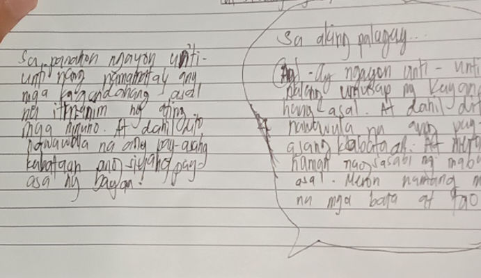 Sa panahon ngayon unti-unting namamatay ang | StudyX