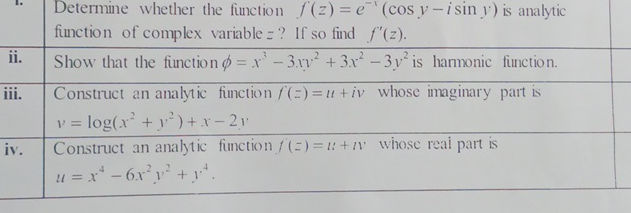 i Determine whether the function f(z) = | StudyX
