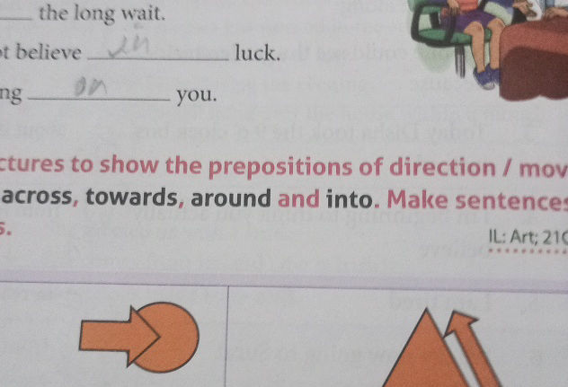 Use the pictures to show the prepositions of | StudyX