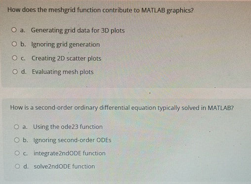 How does the meshgrid function contribute to | StudyX
