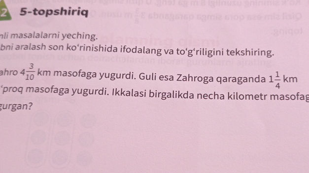 ahro 4 310 km masofaga yugurdi Guli esa