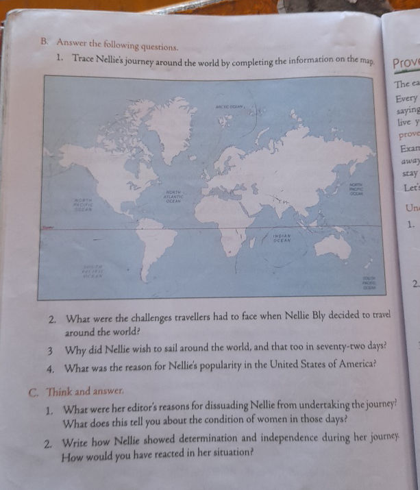 B Answer the following questions 1 Trace | StudyX