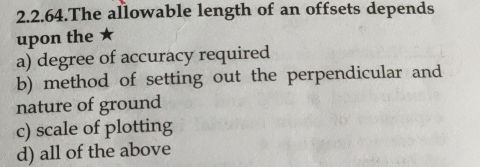 2264The allowable length of an offsets | StudyX