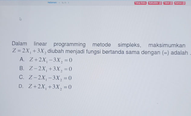 Dalam linear programming metode simpleks | StudyX