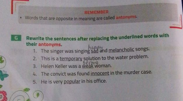 Rewrite the sentences after replacing the | StudyX