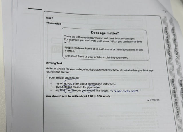 Task 1 Information Does age matter There are