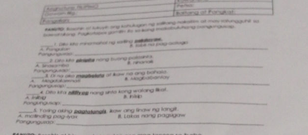 Panuto Basahin at tukuyin ang salitang-ugat | StudyX