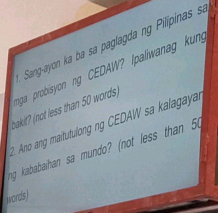 1 Sang-ayon ka ba sa paglagda ng Pilipinas | StudyX