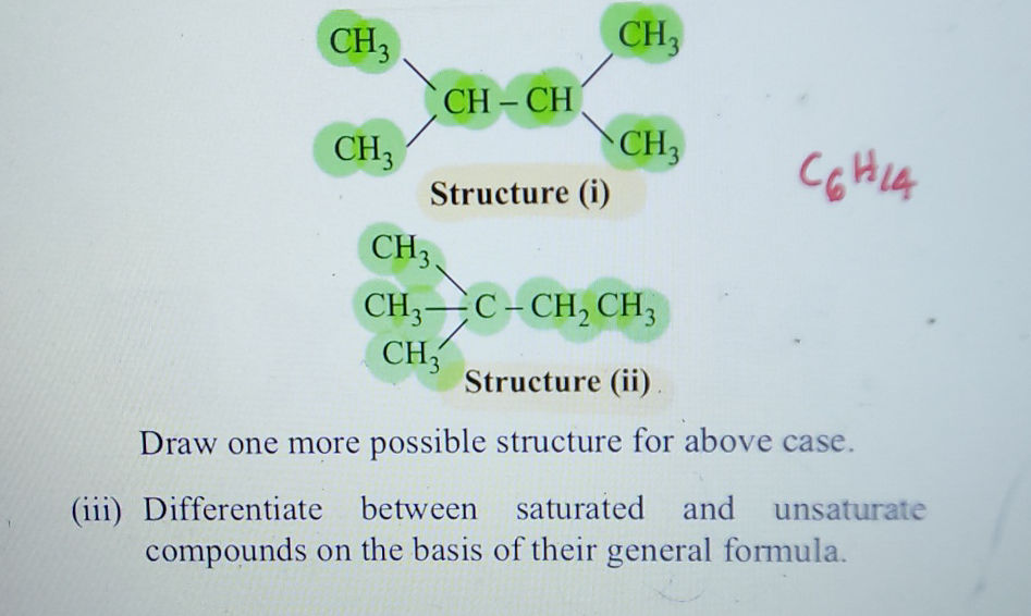 CH3 CH3 CH3-CH-CH-CH3 CH3 CH3 Structure (i) | StudyX