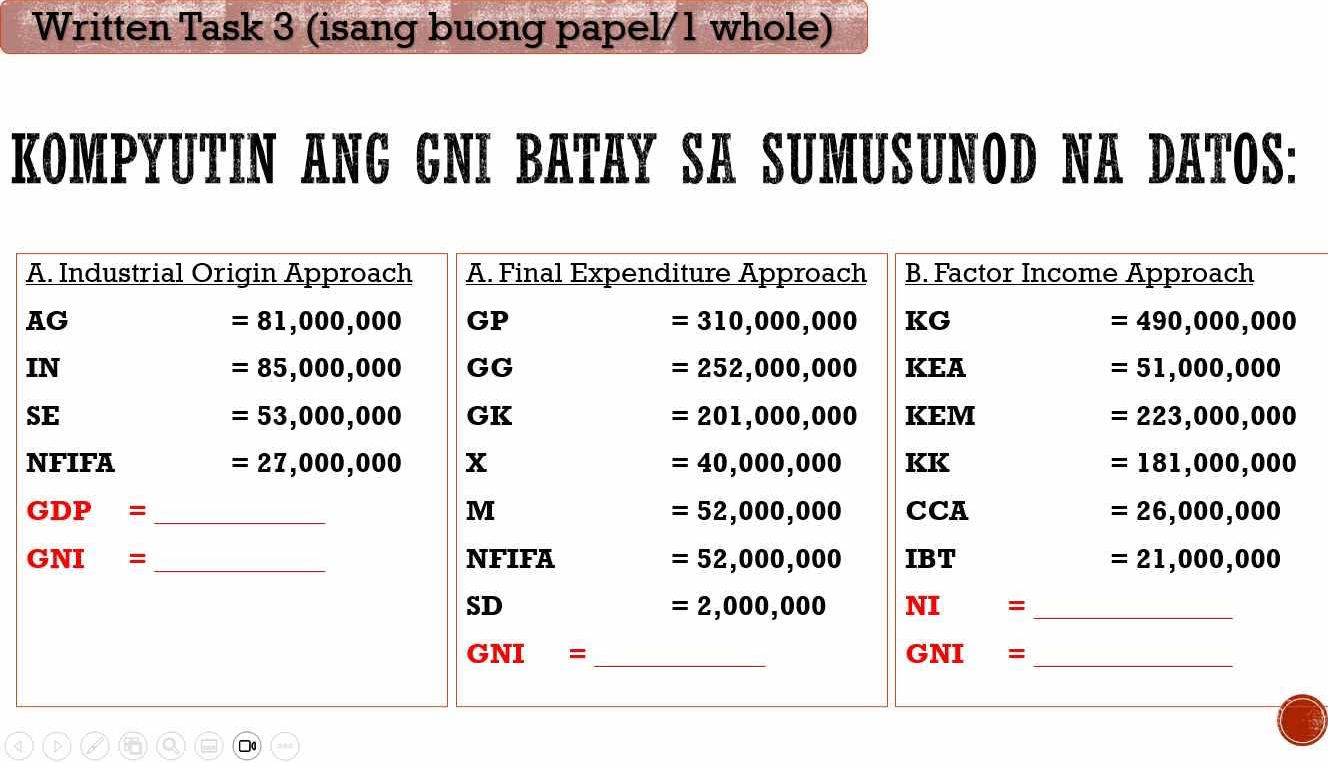 Written Task 3 (isang buong papel/1 whole) | StudyX