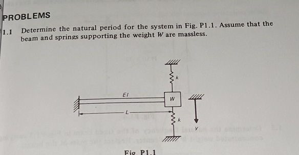 PROBLEMS 11 Determine the natural period for | StudyX