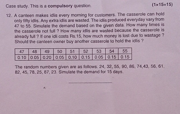 Case study This is a compulsory question | StudyX