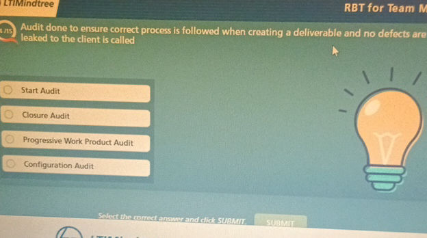 Audit done to ensure correct process is | StudyX