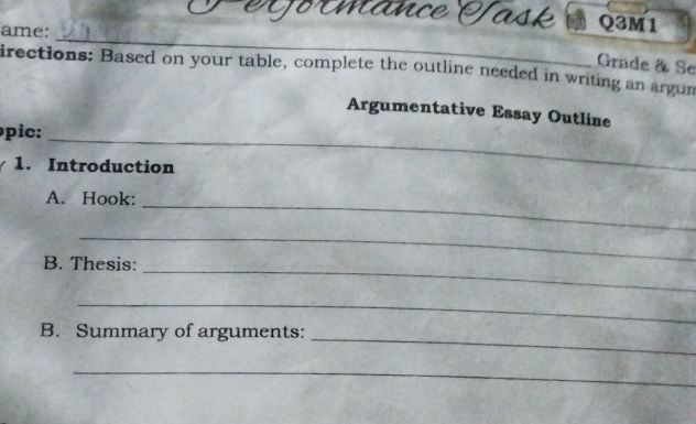 Directions Based on your table complete the | StudyX