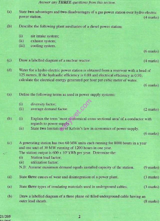 Answer any THREE questions from this section | StudyX