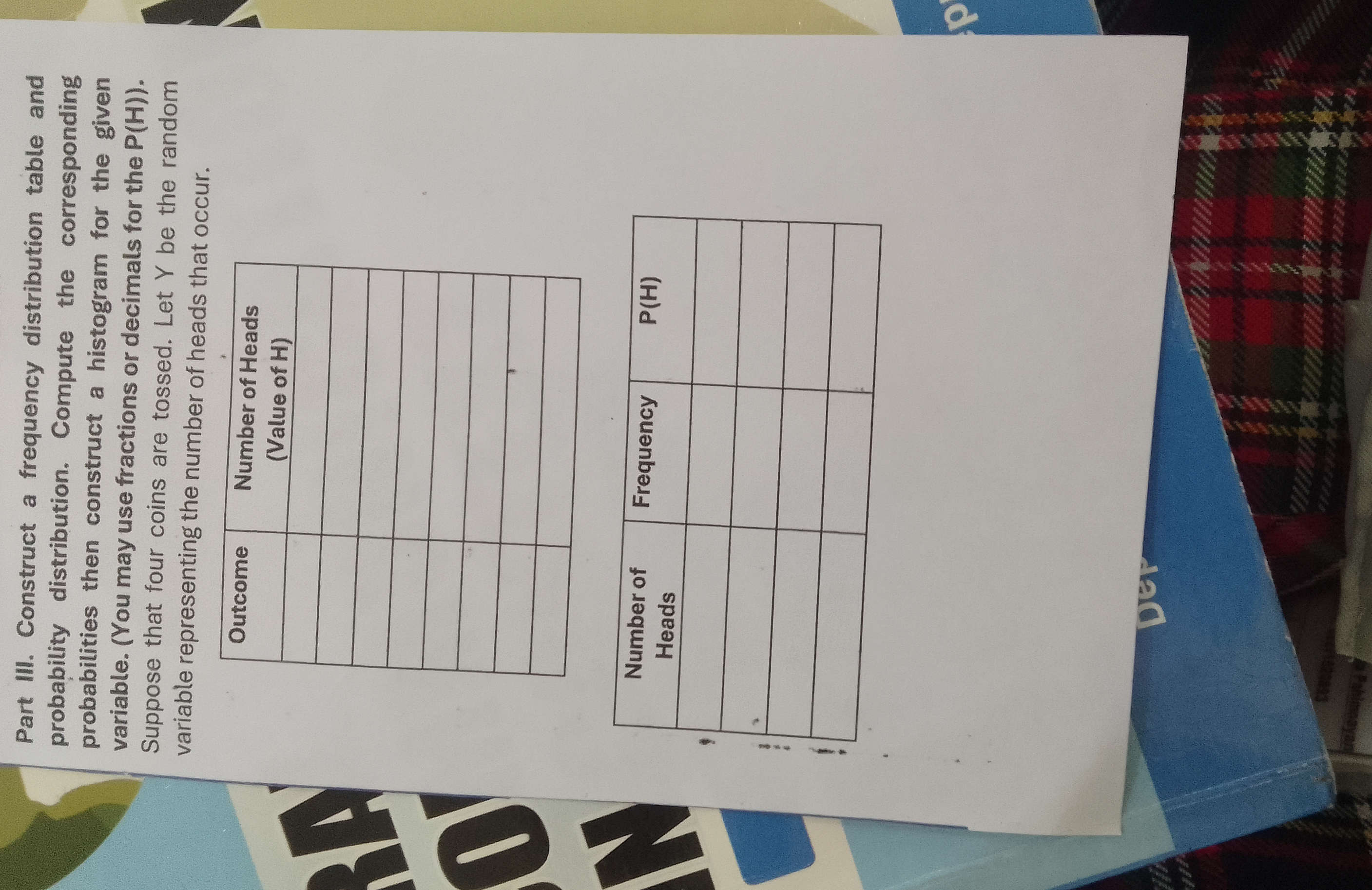 Part III Construct a frequency distribution | StudyX