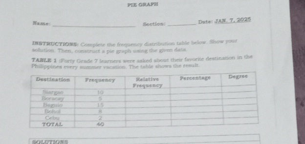 INSTRUCTIONS Complete the frequency | StudyX