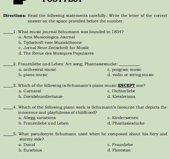 Directions Read the following statements | StudyX