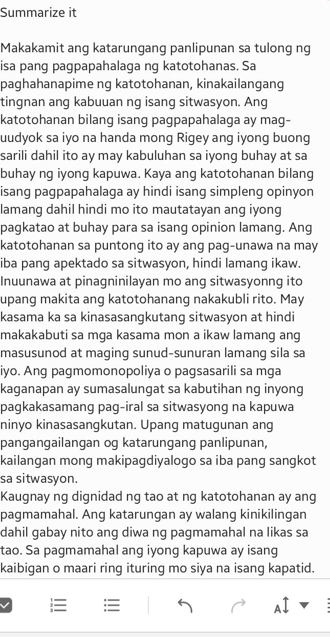 Summarize it Makakamit ang katarungang | StudyX