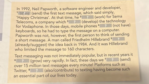 In 1992 Neil Papworth a software engineer | StudyX