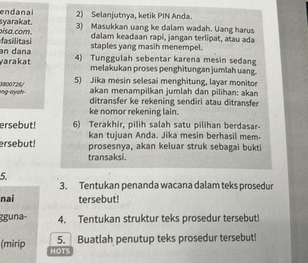 3 Tentukan penanda wacana dalam teks | StudyX
