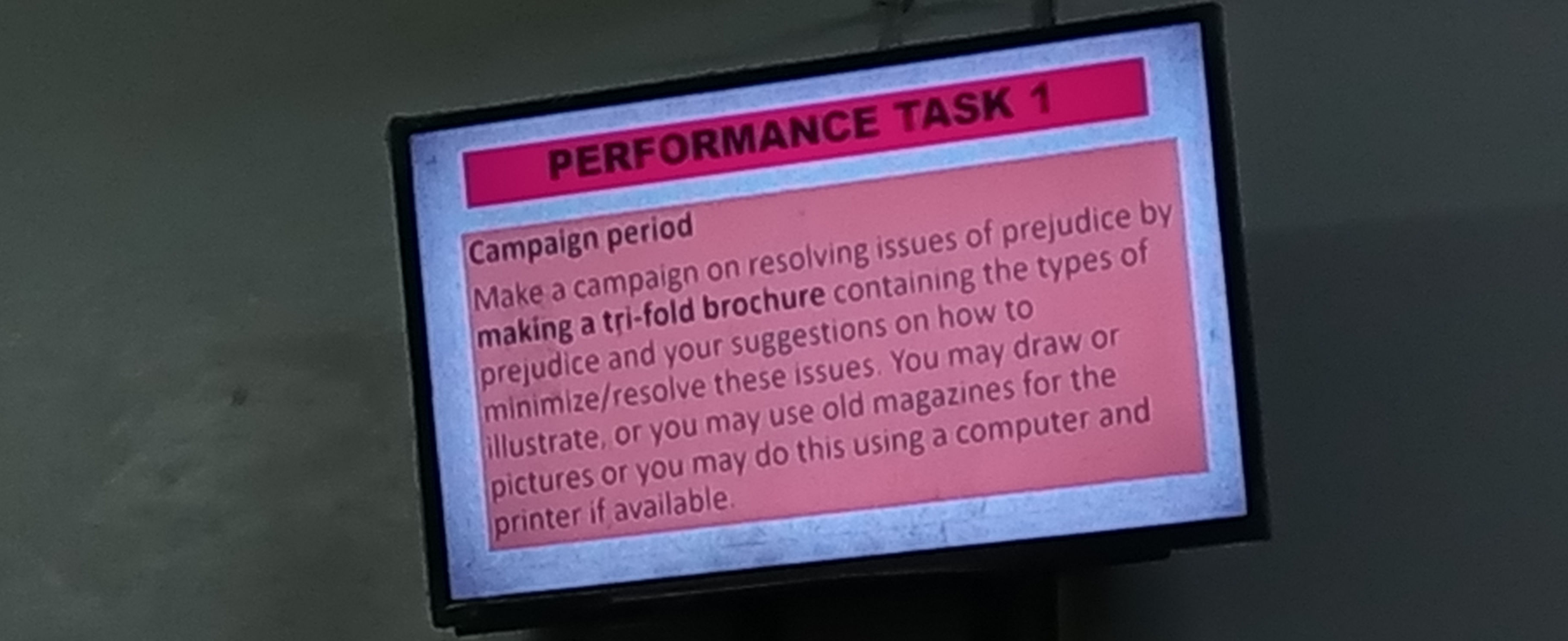 PERFORMANCE TASK 1 Campaign period Make a | StudyX