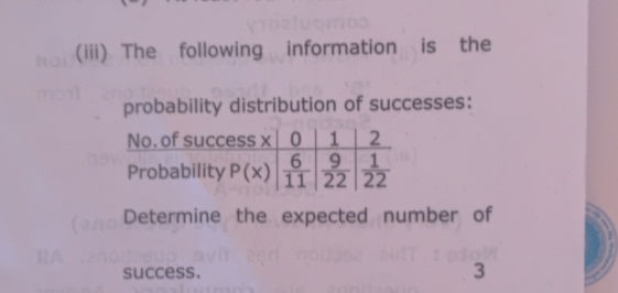 (iii) The following information is the | StudyX