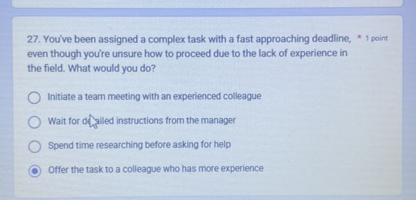 27 Youve been assigned a complex task with a | StudyX