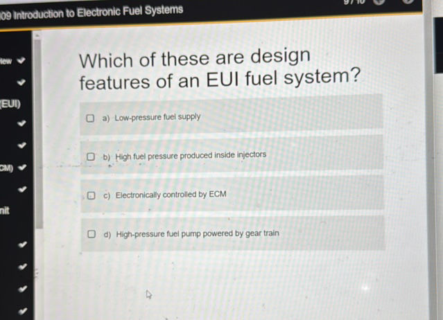 Which of these are design features of an EUI | StudyX