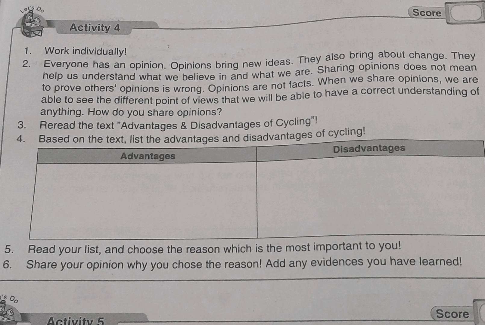 Activity 4 1 Work individually 2 Everyone | StudyX