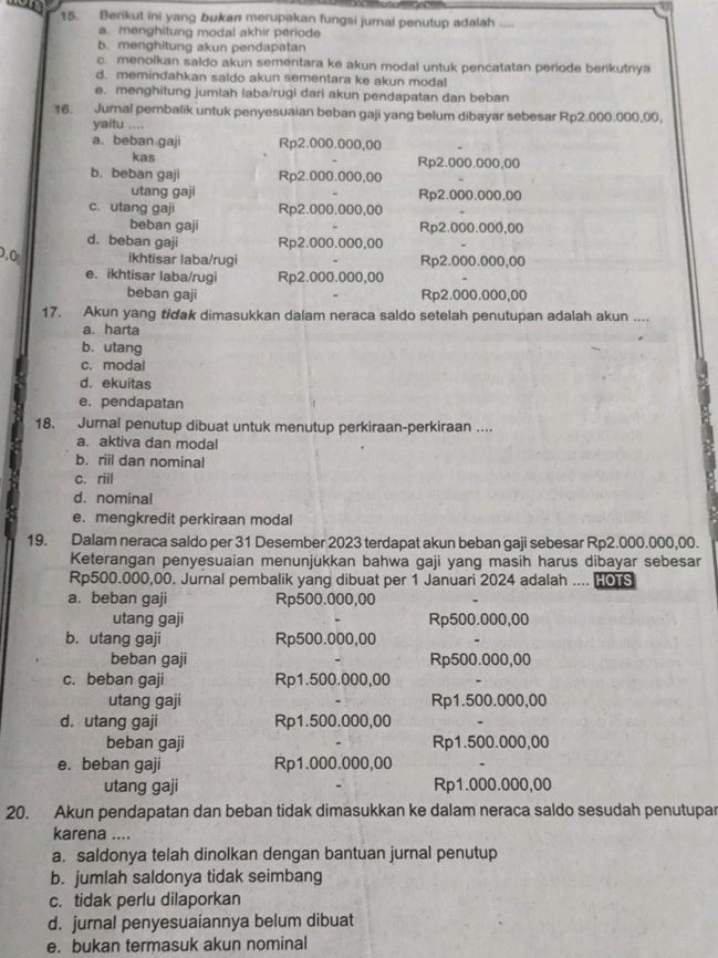 Berikut ini yang bukan merupakan fungsi | StudyX