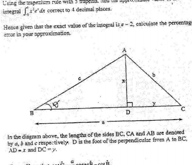 Using the trapezium rule with 5 trapezia | StudyX