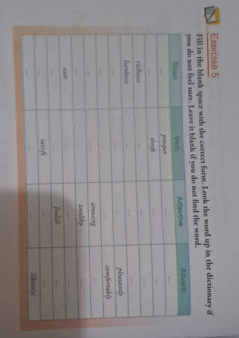 Exercise 5 Fill in the blank space with the | StudyX