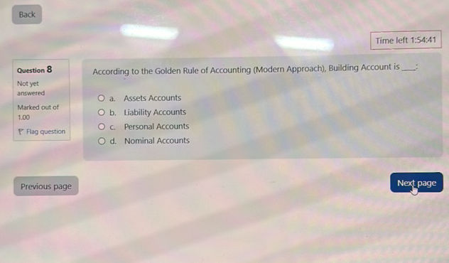 According to the Golden Rule of Accounting | StudyX