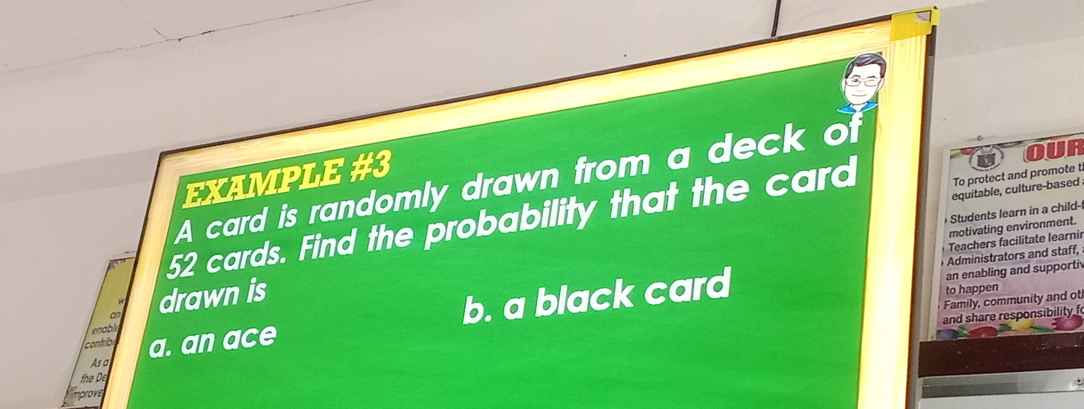 EXAMPLE 3 A card is randomly drawn from a | StudyX