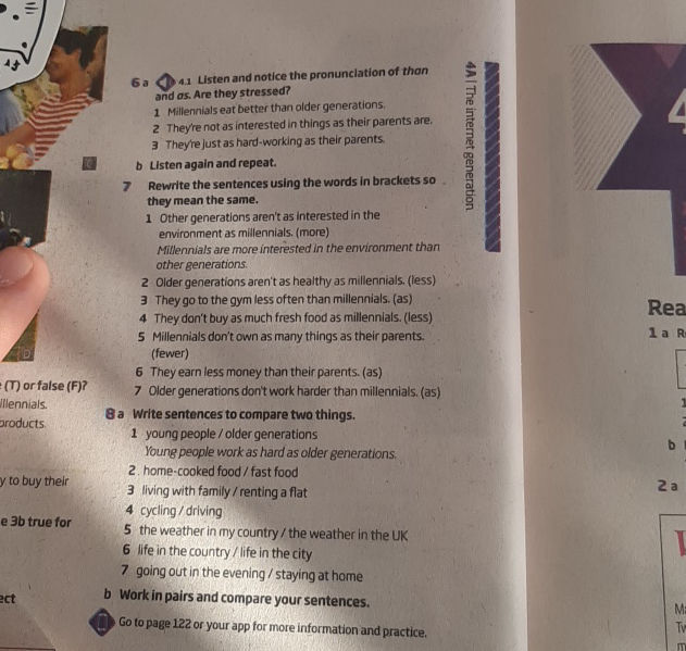 6a 41 Listen and notice the pronunciation of | StudyX