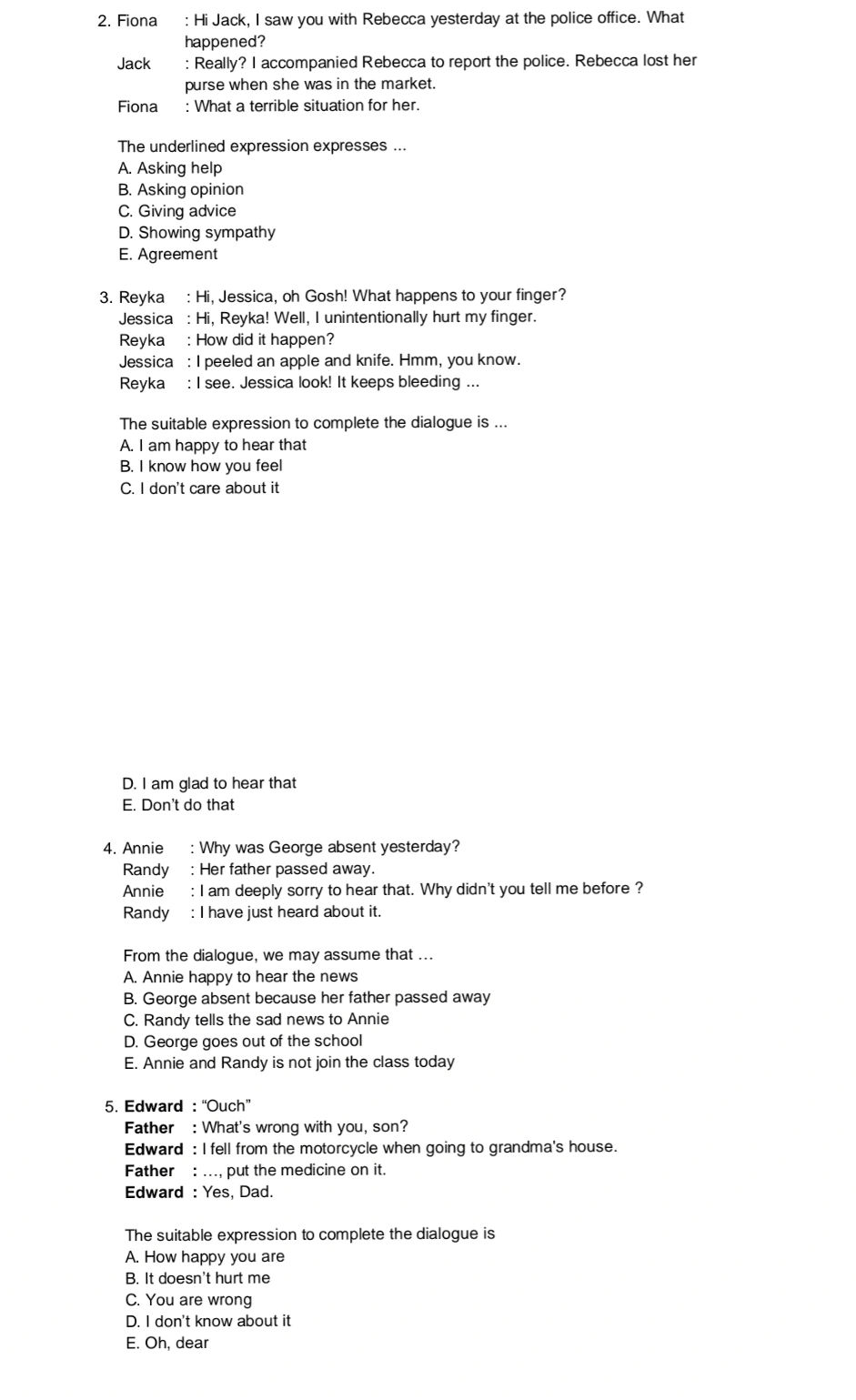 2 Fiona Hi Jack I saw you with Rebecca | StudyX