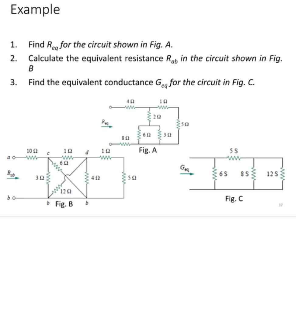 Example 1 Find Req for the circuit shown in | StudyX