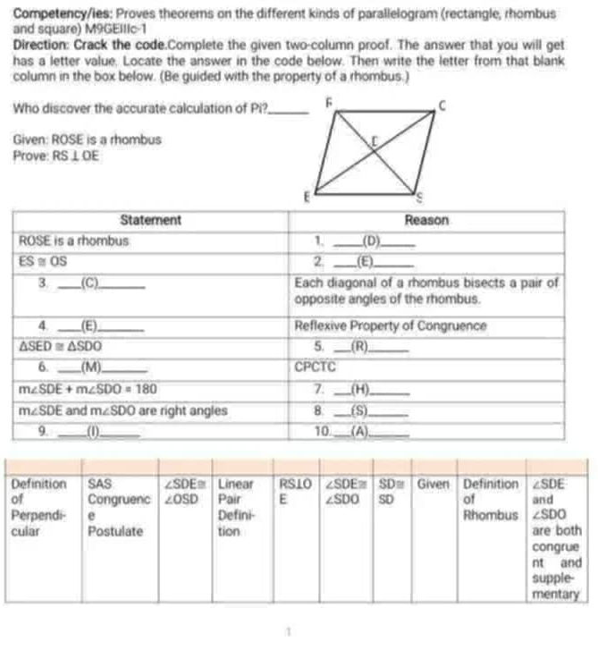 Competency/ies Proves theorems on the | StudyX