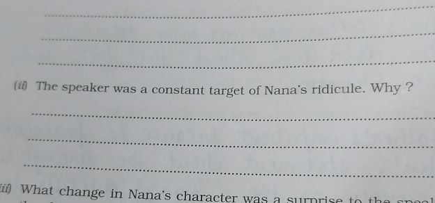 (ii) The speaker was a constant target of | StudyX