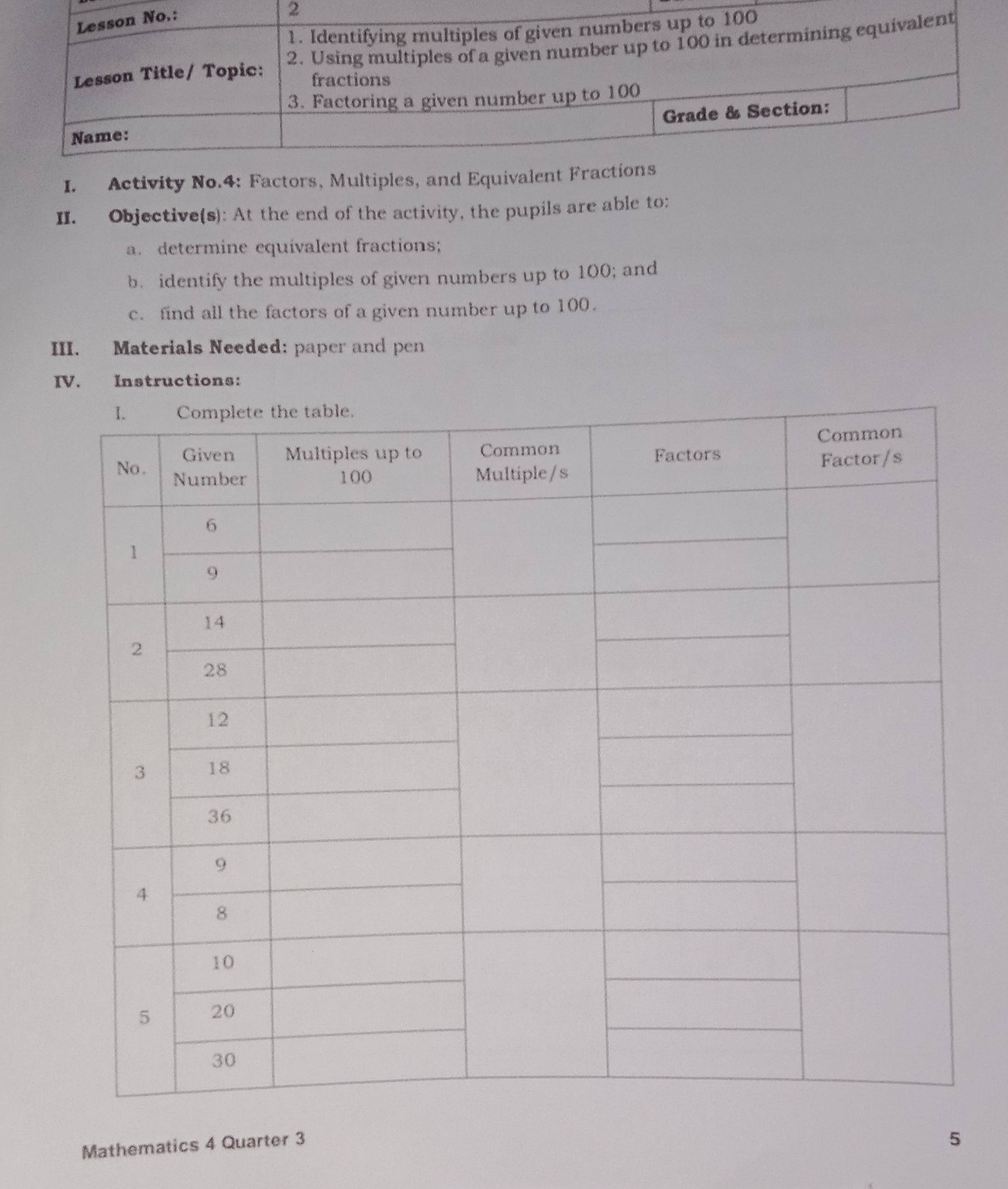 Lesson No 2 Lesson Title/ Topic 1 | StudyX
