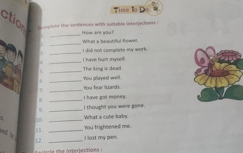 Complete the sentences with suitable | StudyX