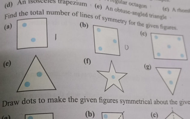 Find the total number of lines of symmetry
