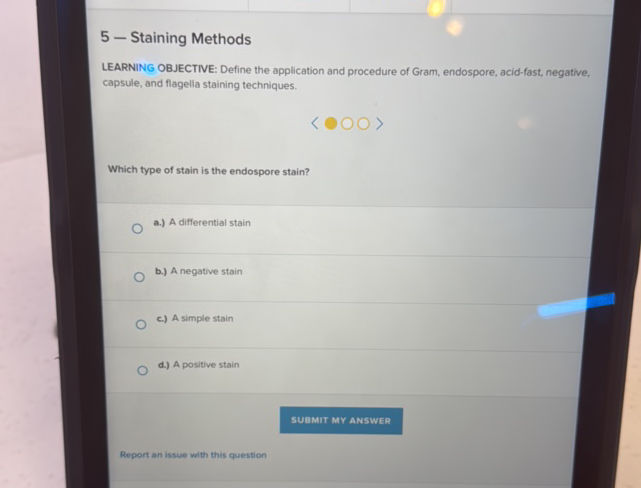 5-Staining Methods LEARNING OBJECTIVE Define | StudyX