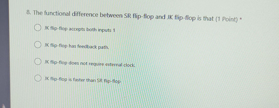 8 The functional difference between SR | StudyX