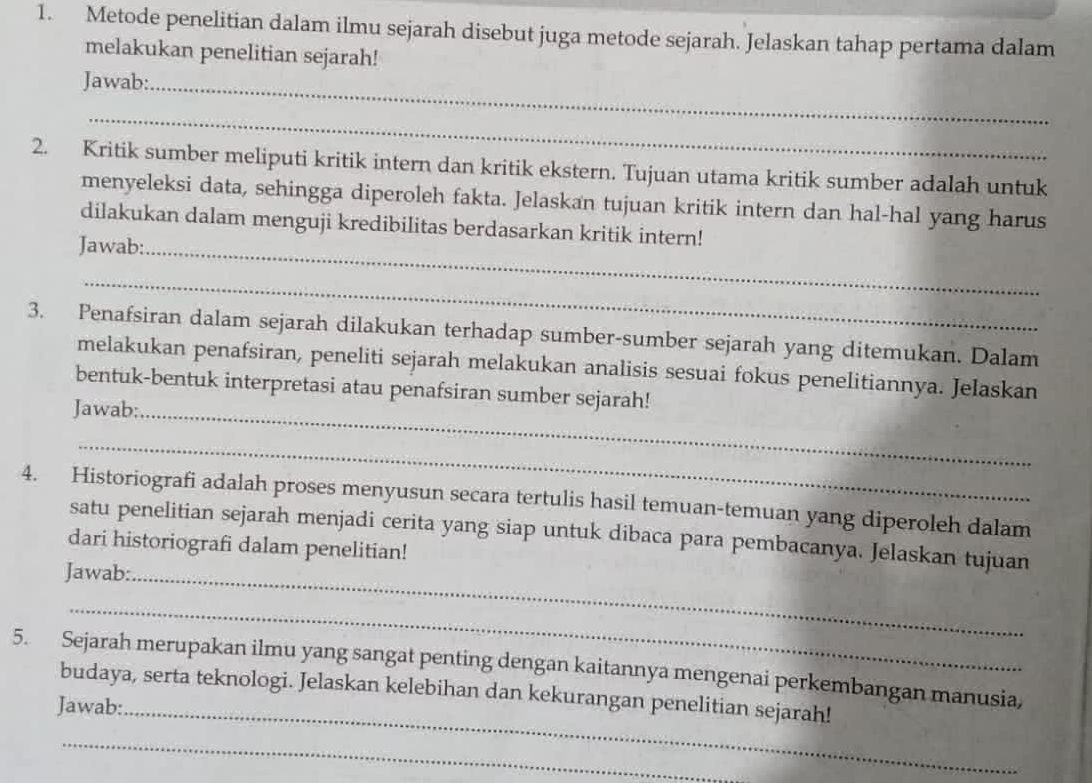 1 Metode penelitian dalam ilmu sejarah | StudyX